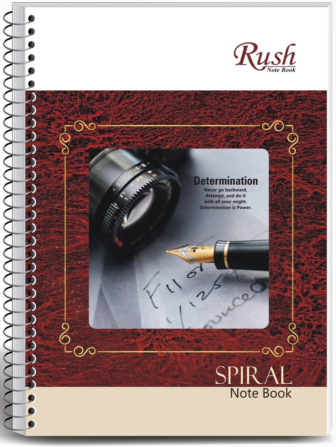 Rush 200 Pages Premium A4 size Spiral Notebook Unruled - Unruled Note ...