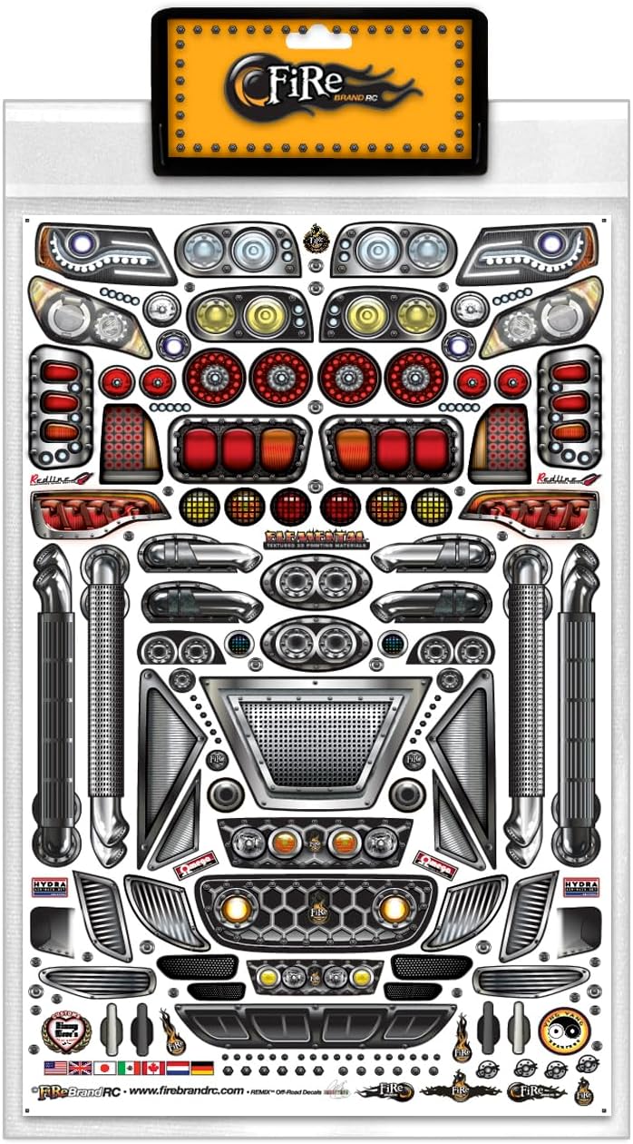 Amazon.com: FIRE BRAND RC® Remix™ Off-Road Body RC Decals - Multi-Fit ...
