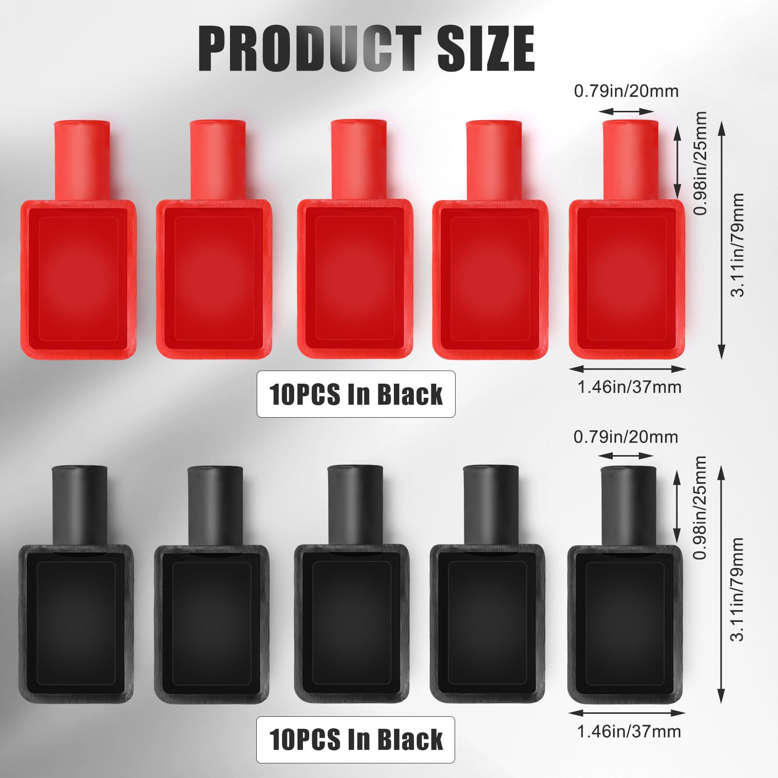 Snapklik.com : 20PCS Battery Terminal Covers, Red And Black Battery ...