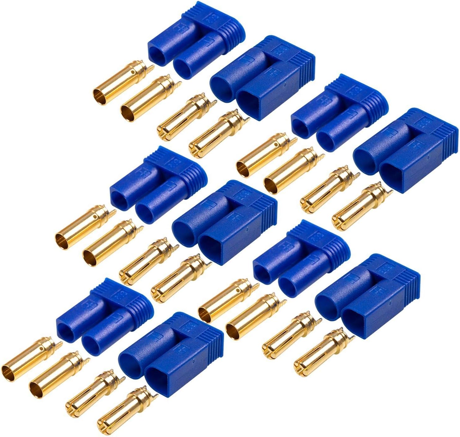 Amazon.com: Glarks 59Pcs XT60/XT90/EC3/EC5 / T-Plug Deans 3.5mm Banana ...