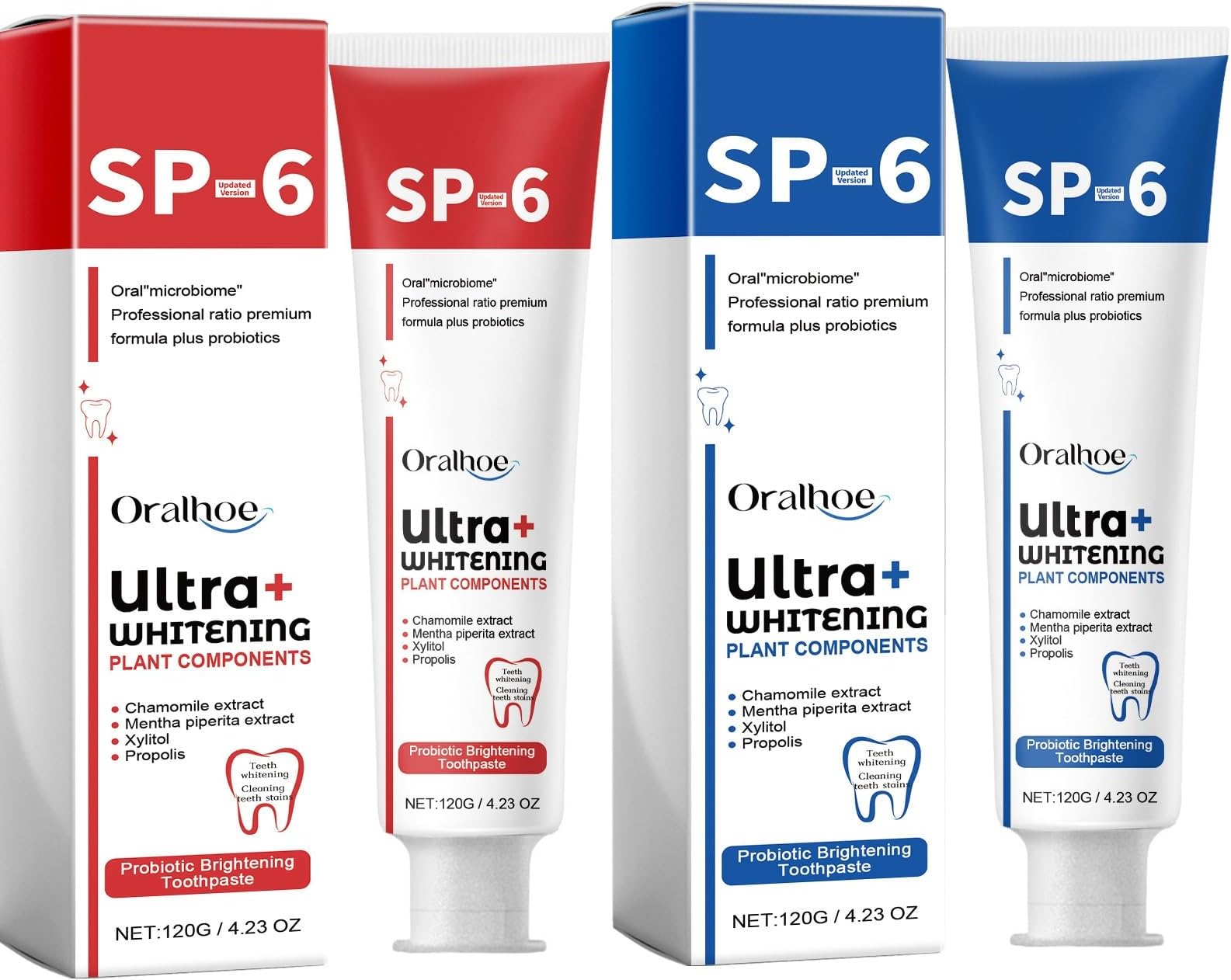 Amazon.com: 2 Pcs SP-6 Ultra Whitening,Deep Cleaning Care Fresh Breath ...