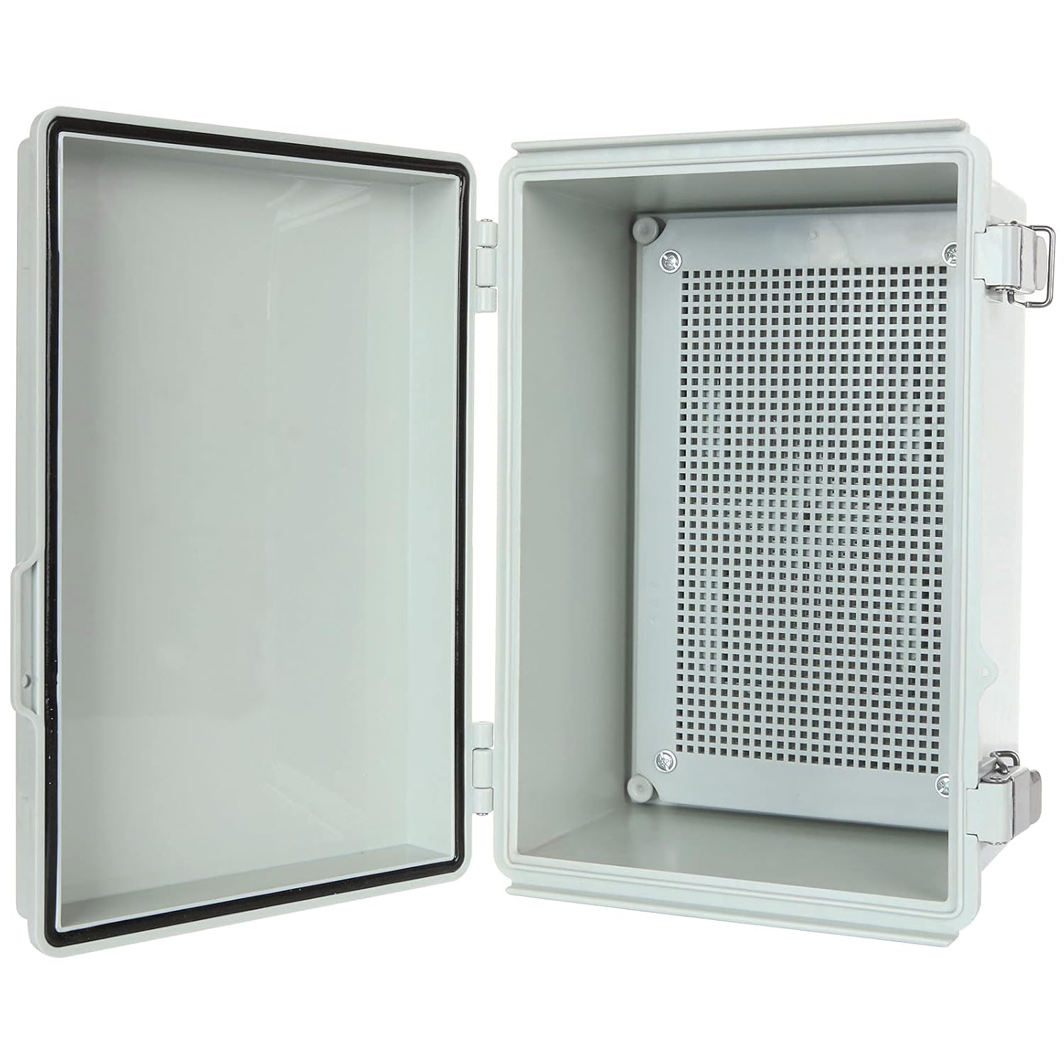PETTYOLL Junction Box with Mounting Plate, 11 X 7.5 X 5.5Inch Hinged ...
