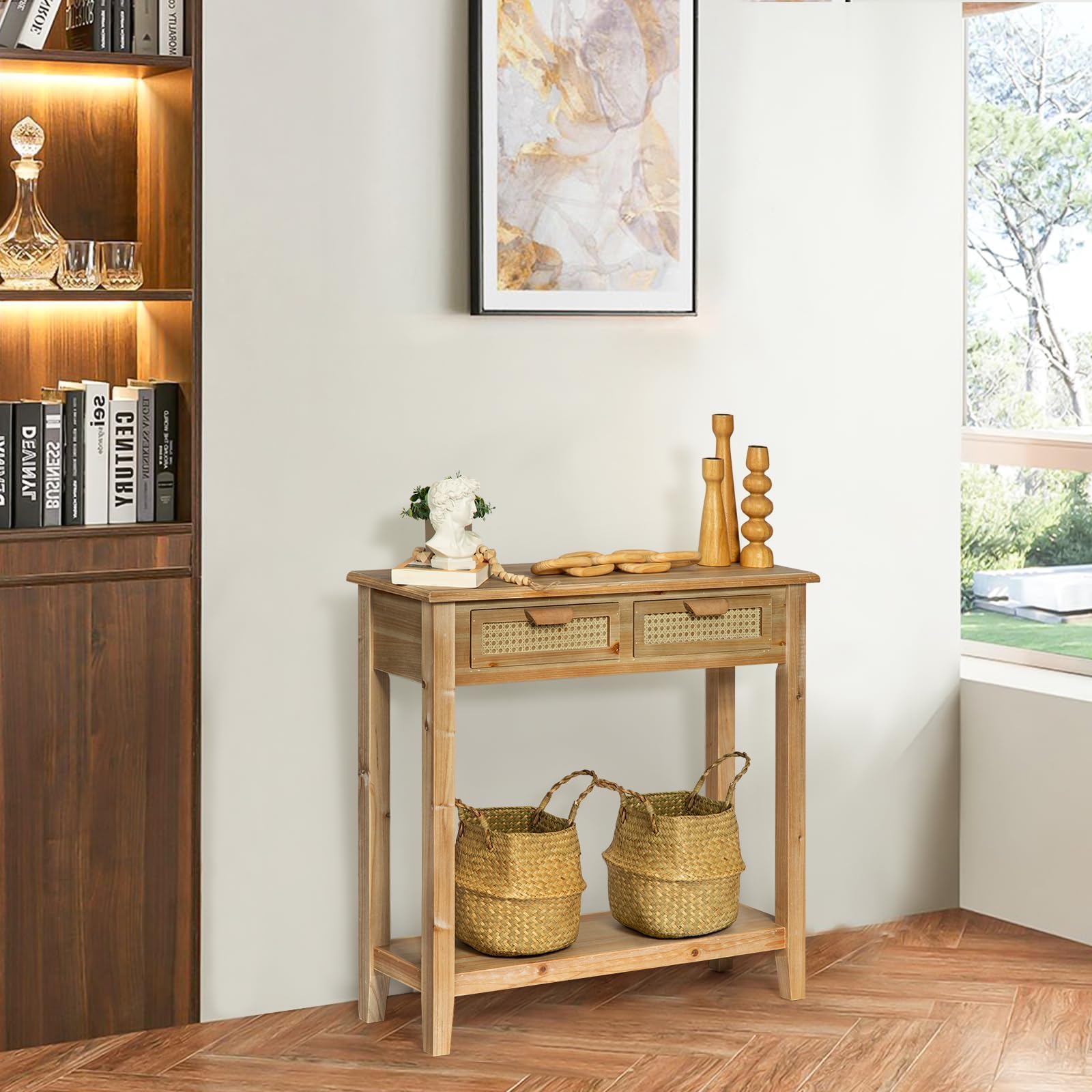 Snapklik.com : Wnutrees Farmhouse Console Table