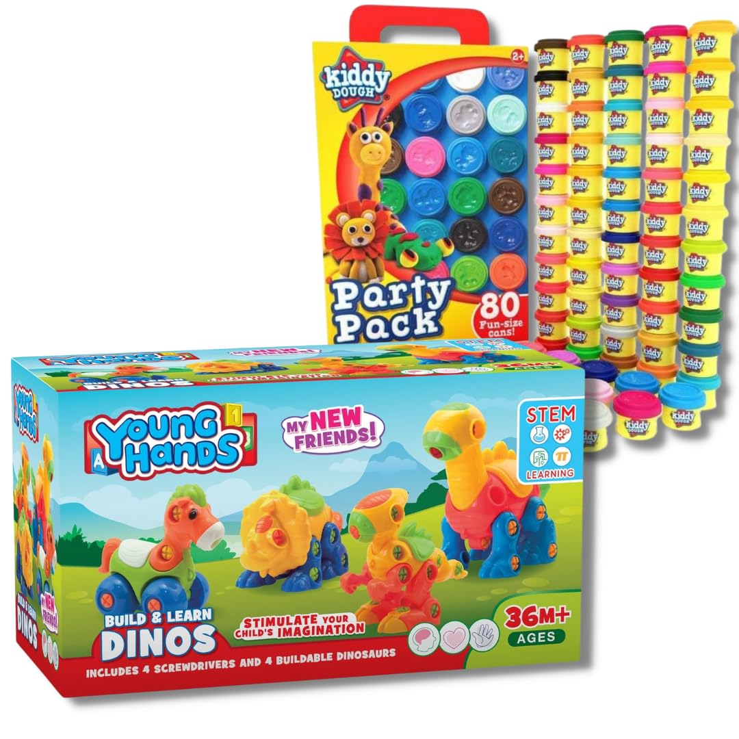 Amazon.com: Creative Kids Dino Build & Dough Fun Pack : Toys & Games