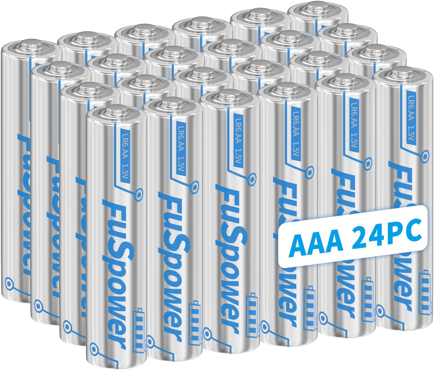 Amazon.com: Fuspower AAA Batteries Triple A Battery 1.5V LR03 MN2400 ...