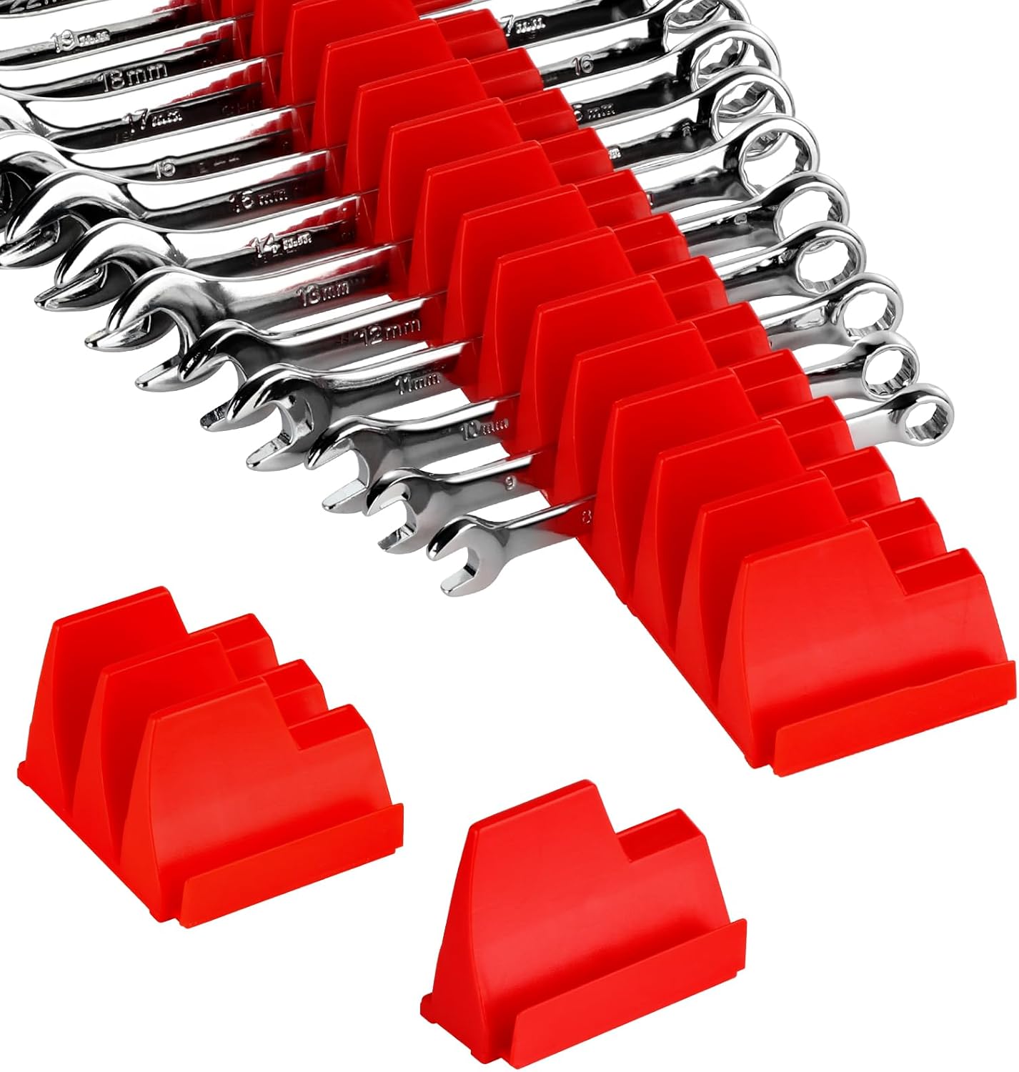 CRATIK Wrench Organizer for 40 Wrenches-Magnetic Wrench Holder for Tool ...