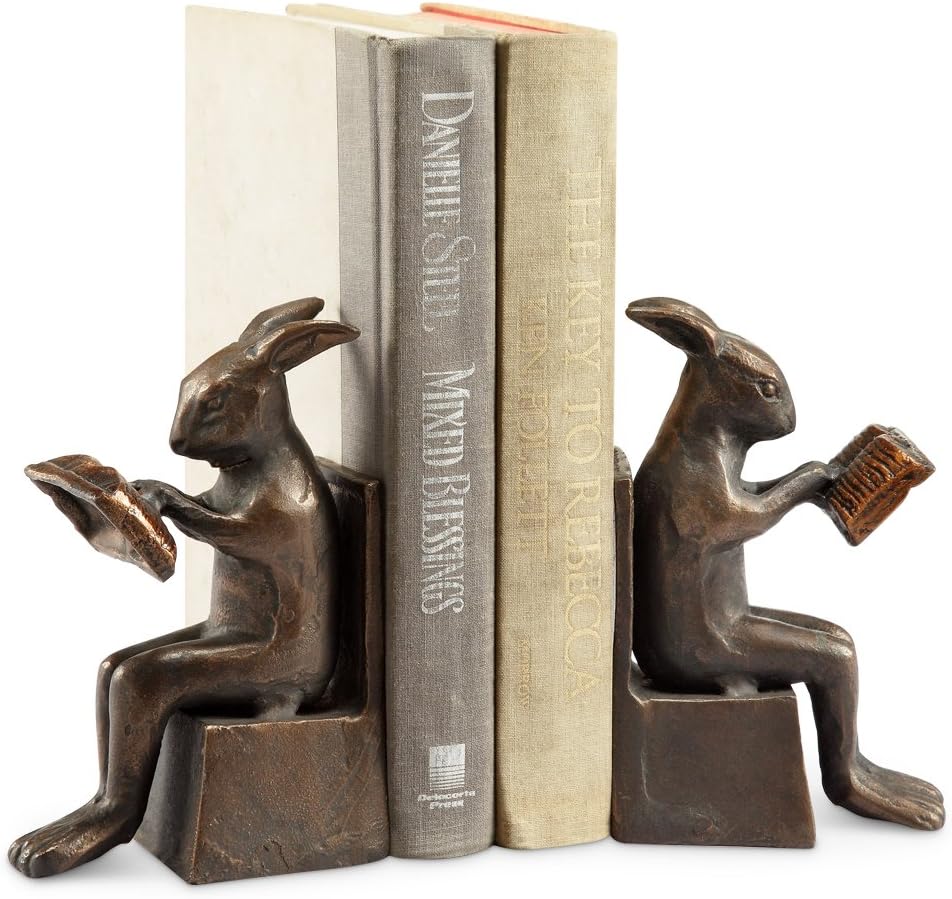 Amazon.com: Studious Rabbit Bookends : Home & Kitchen