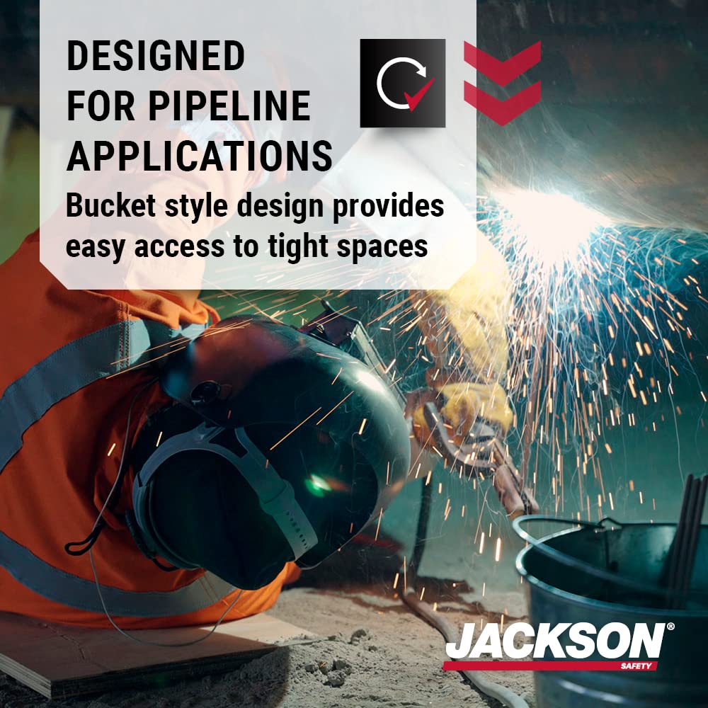 Jackson Safety PL 280 Welding Hood for Pipeline - Flip Front Welding ...