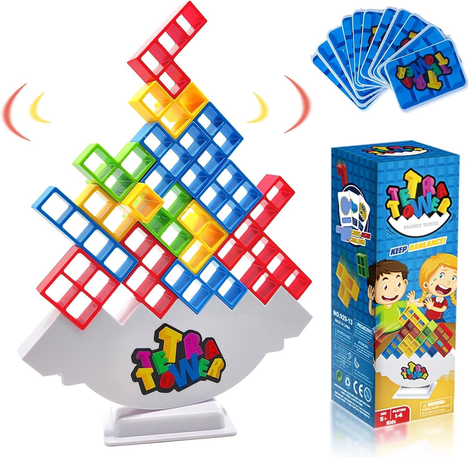 Hcpet Tetra Tower Balance Game Russian Building Blocks, Tetris Stacking ...