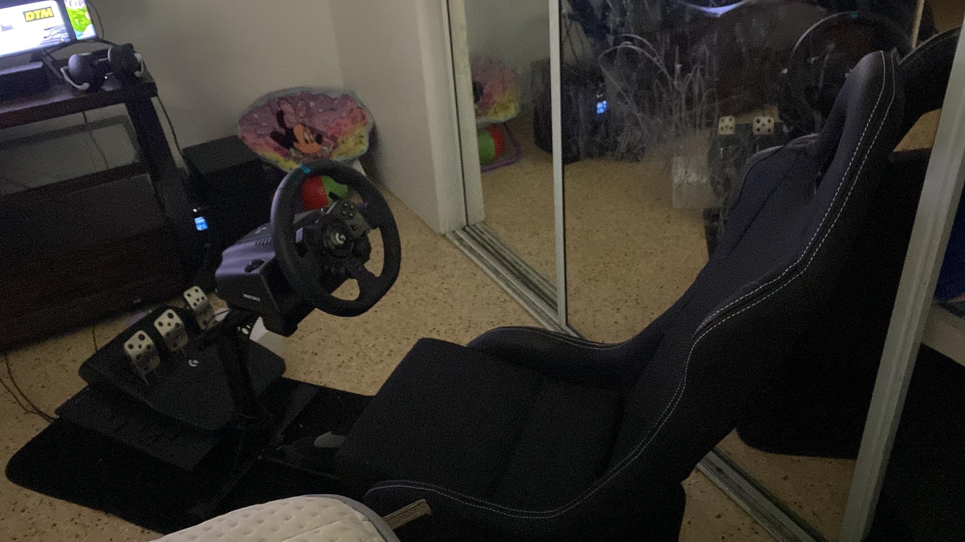 $42/mo - Finance cirearoa Racing Wheel Stand with seat Gaming Chair ...