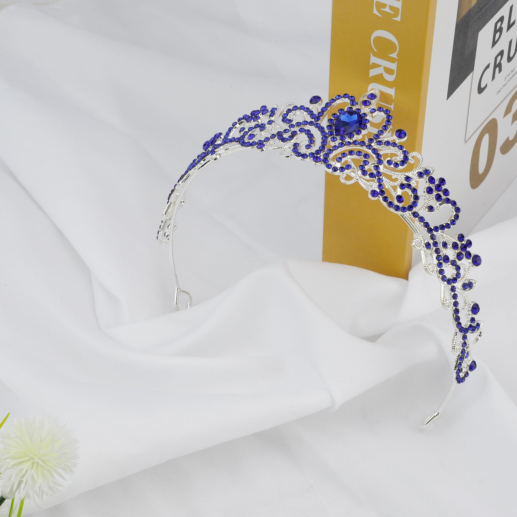 Snapklik.com : Blue Crown,Blue Tiara,Tiaras For Women, Crystal Tiaras ...