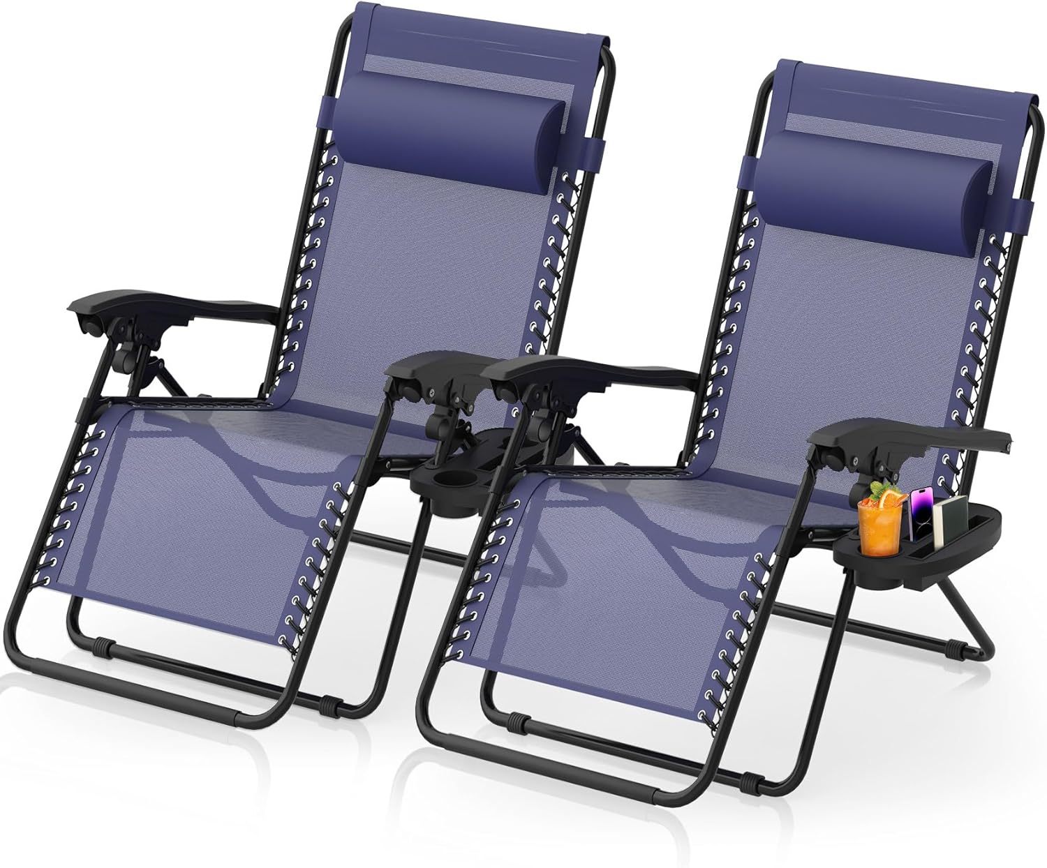 Amazon.com: Suteck Zero Gravity Chairs Set of 2, Zero Gravity Lounge ...