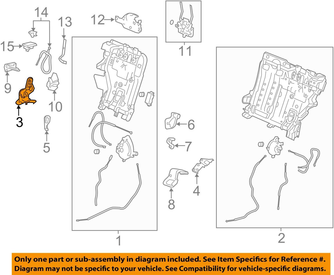 Amazon.com: Honda Genuine 82290-T0A-A01 Seat Cushion Pivot Bracket ...