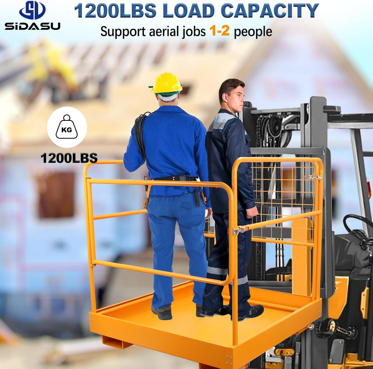 Forklift Safety Cages with One Chain, 36x36 Inches Forklift Cages ...