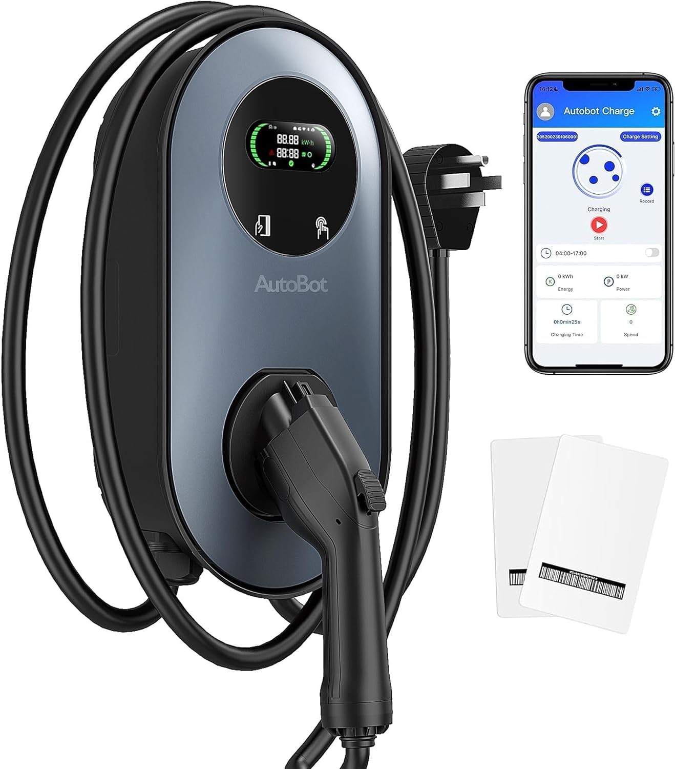 Amazon.com: AutoBot Smart Home Electric Vehicle (EV) Charger, Level 2 ...