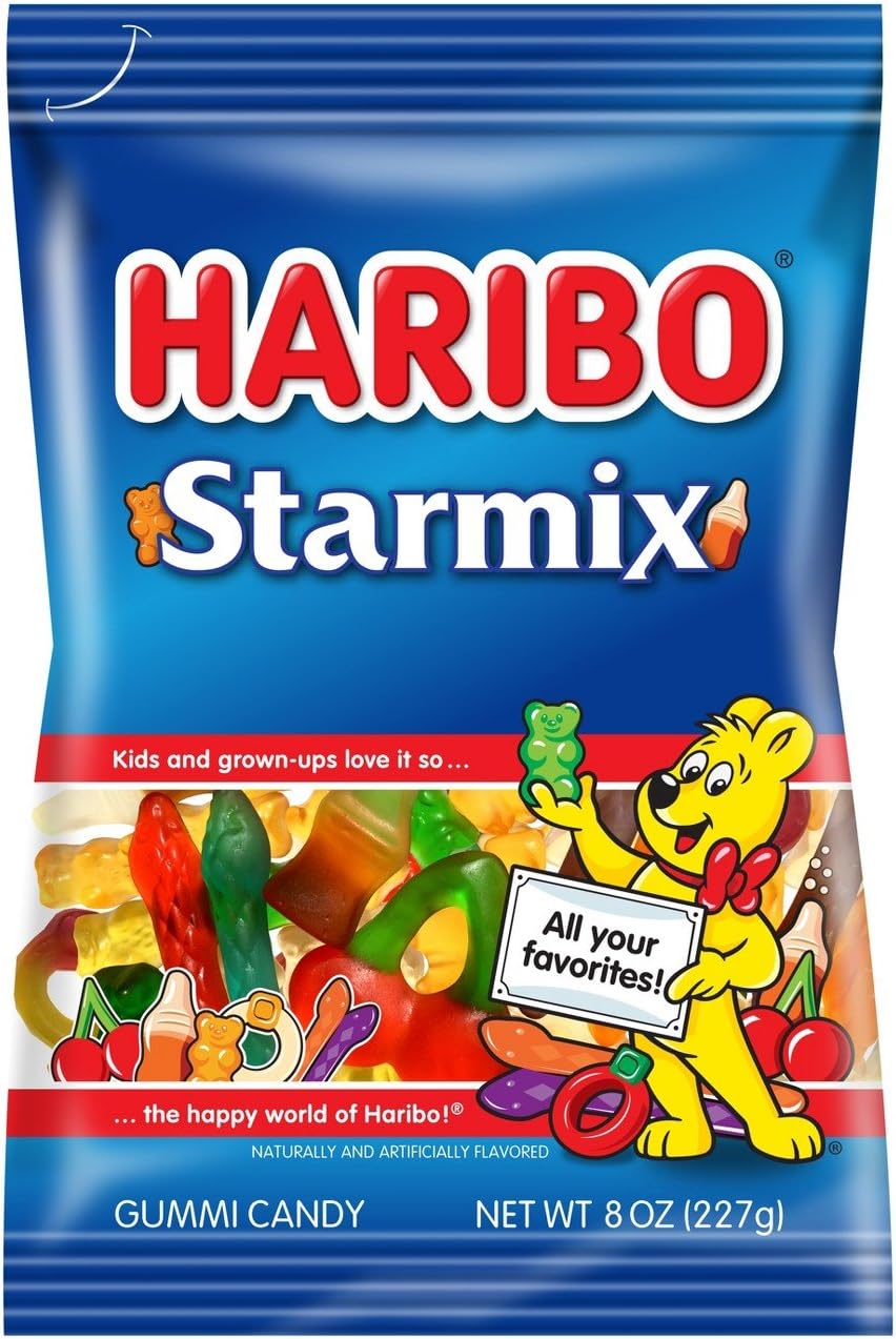 Amazon.com : Haribo Funtastic Mix Share Size Gummy Candy-Sweet and ...