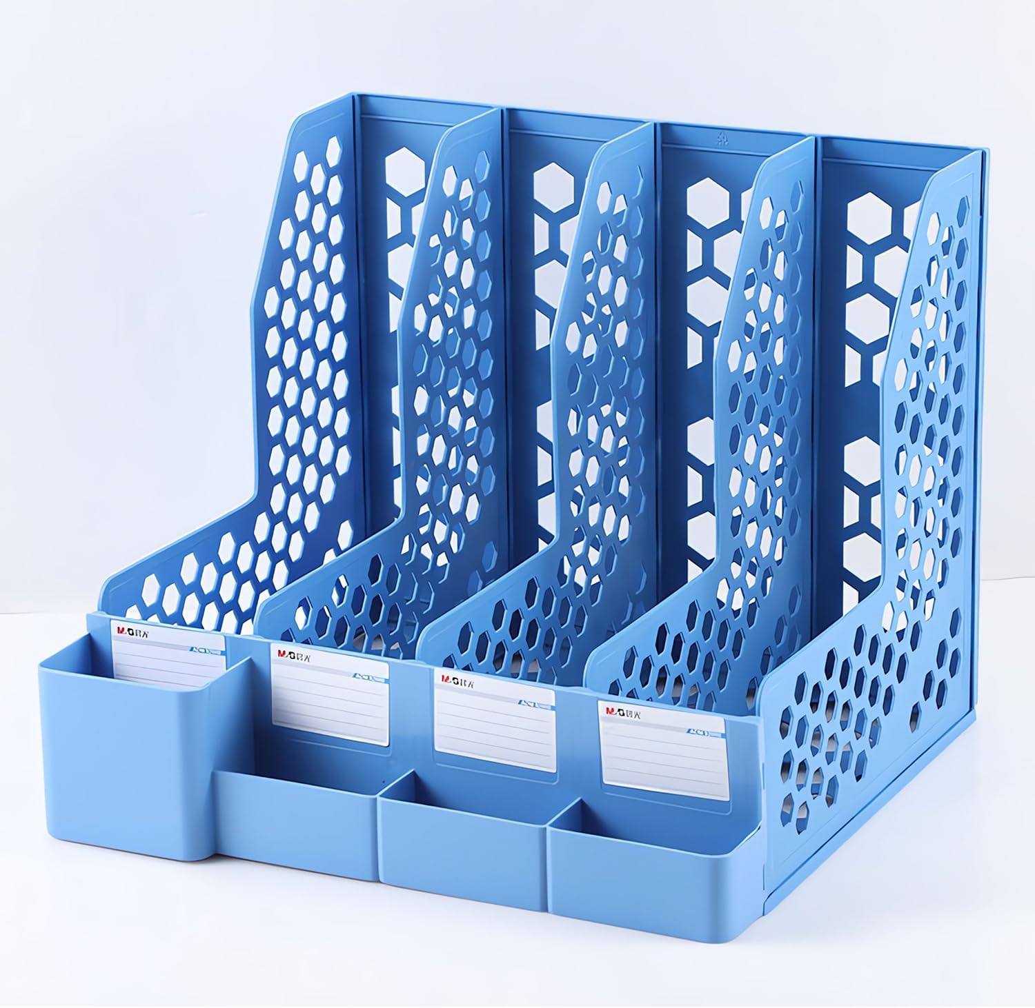 Amazon.com : M&G Magazine File Holder Desktop Organizer, 4 Compartments ...