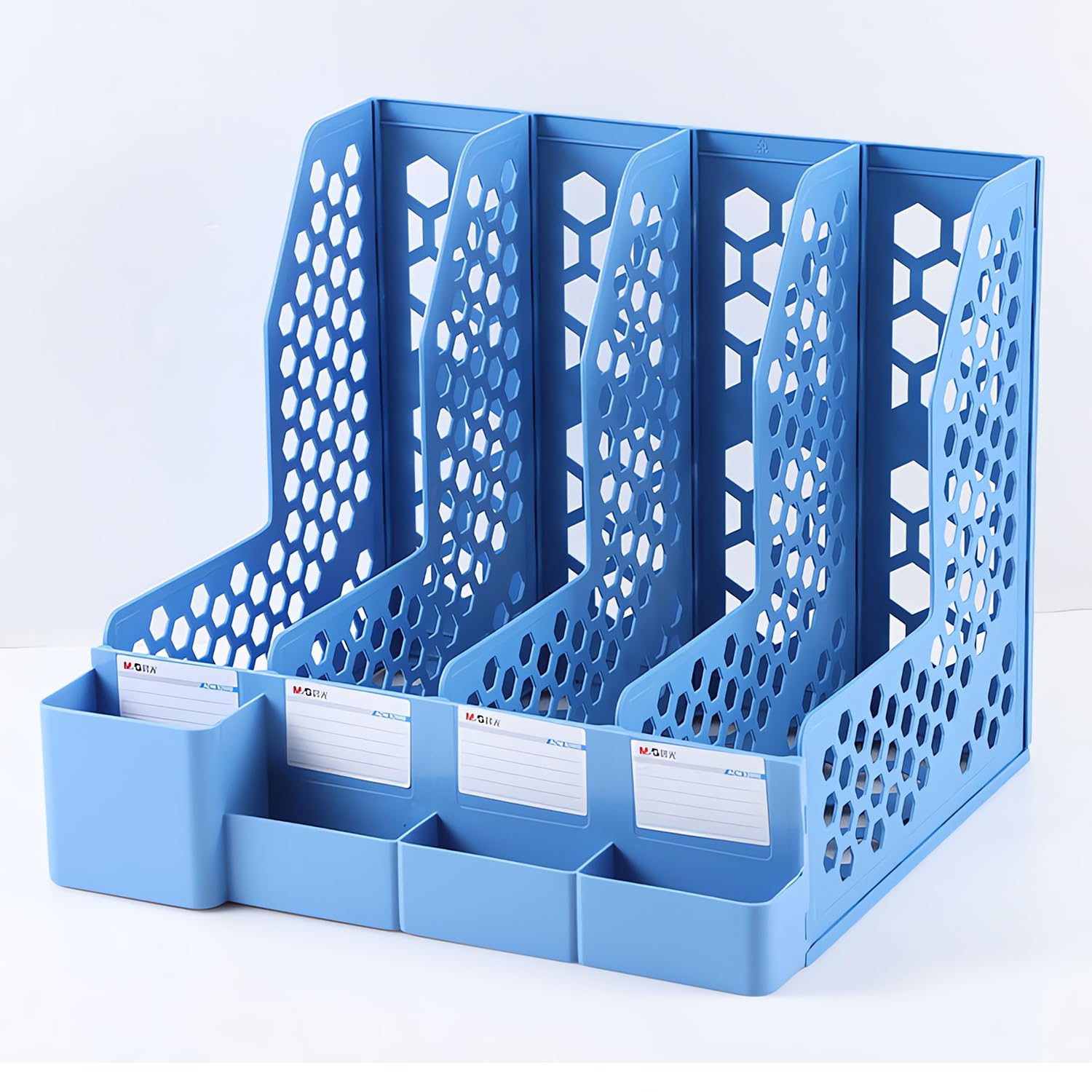 Amazon.com : M&G Magazine File Holder Desktop Organizer, 4 Compartments ...