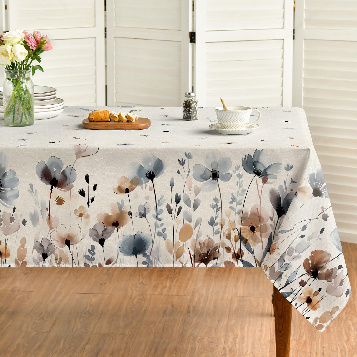 Amazon.com: Horaldaily Vintage Tablecloth 60x84 Inch Rectangular ...