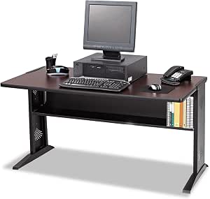 Amazon.com: Safco 1931 Computer Desk W/Reversible Top 47-1/2w x 28d x ...
