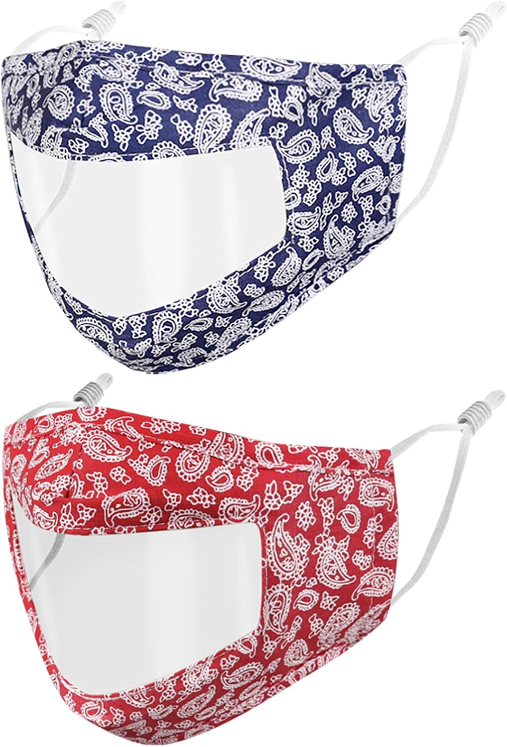 Amazon.com: Reusable Clear Window Face Mask Women Men Adult Transparent ...