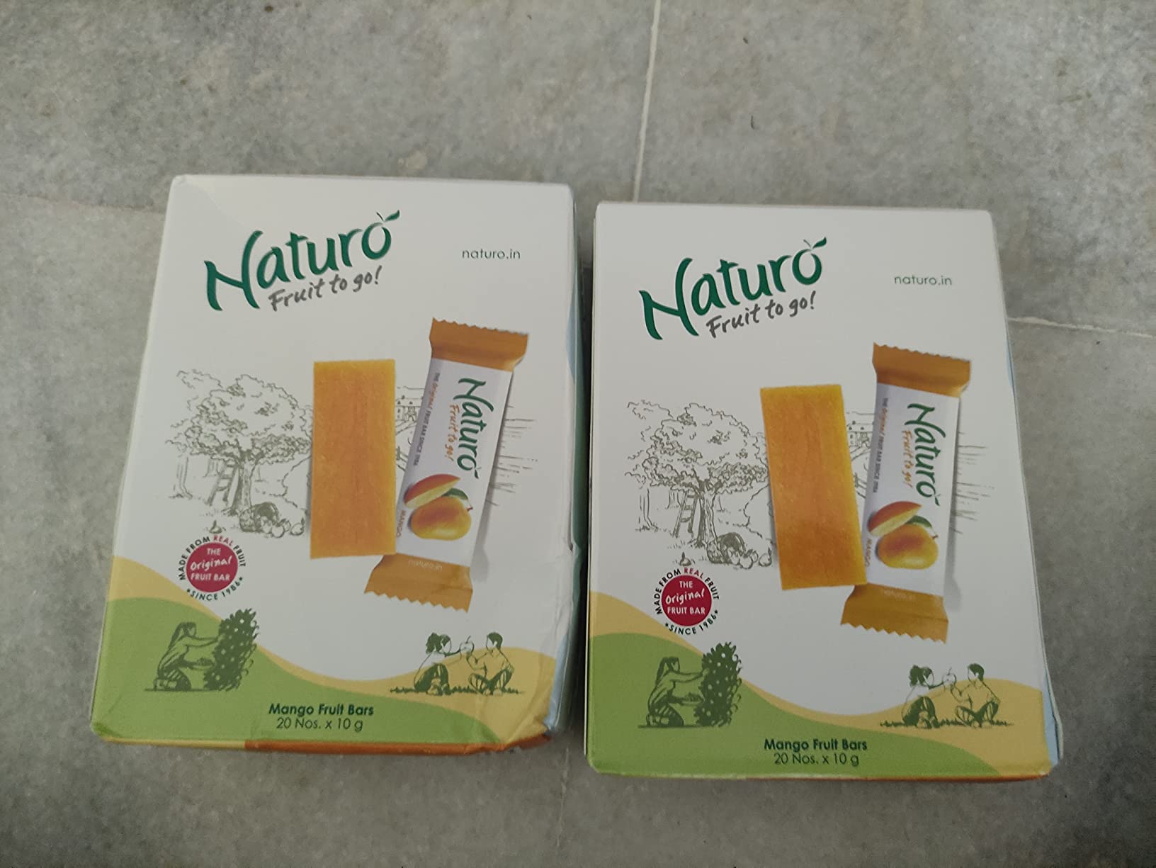Naturo Fruit Bars - Mango Bar Multipack 7 Gram X 20 (Pack of 2 ...
