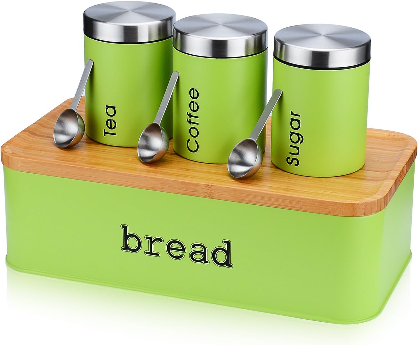 Amazon.com: Large Bread Box for Kitchen, 8 Piece Bread Bin Storage ...