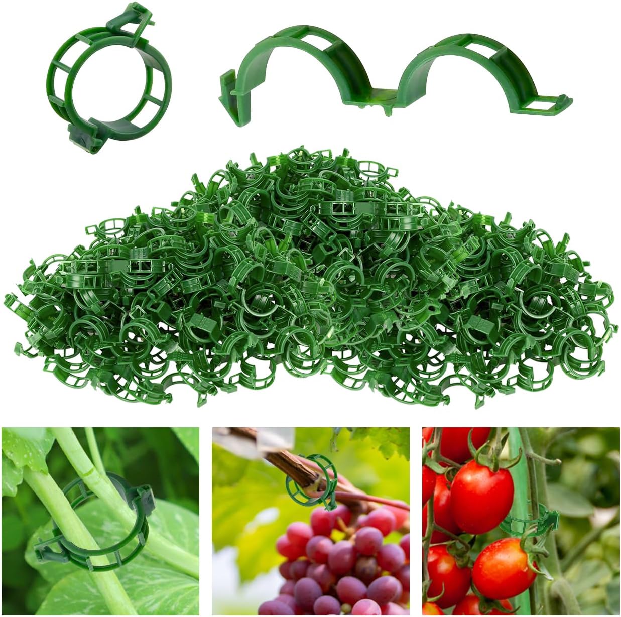 Amazon.com : 300 PCS Secured Plastic Plant Clip 2025 New Plant Support ...