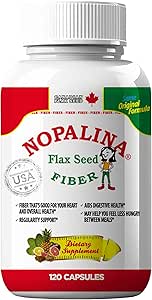Amazon.com: Nopalina Flax Seed Fiber 120 Capsules : Health & Household