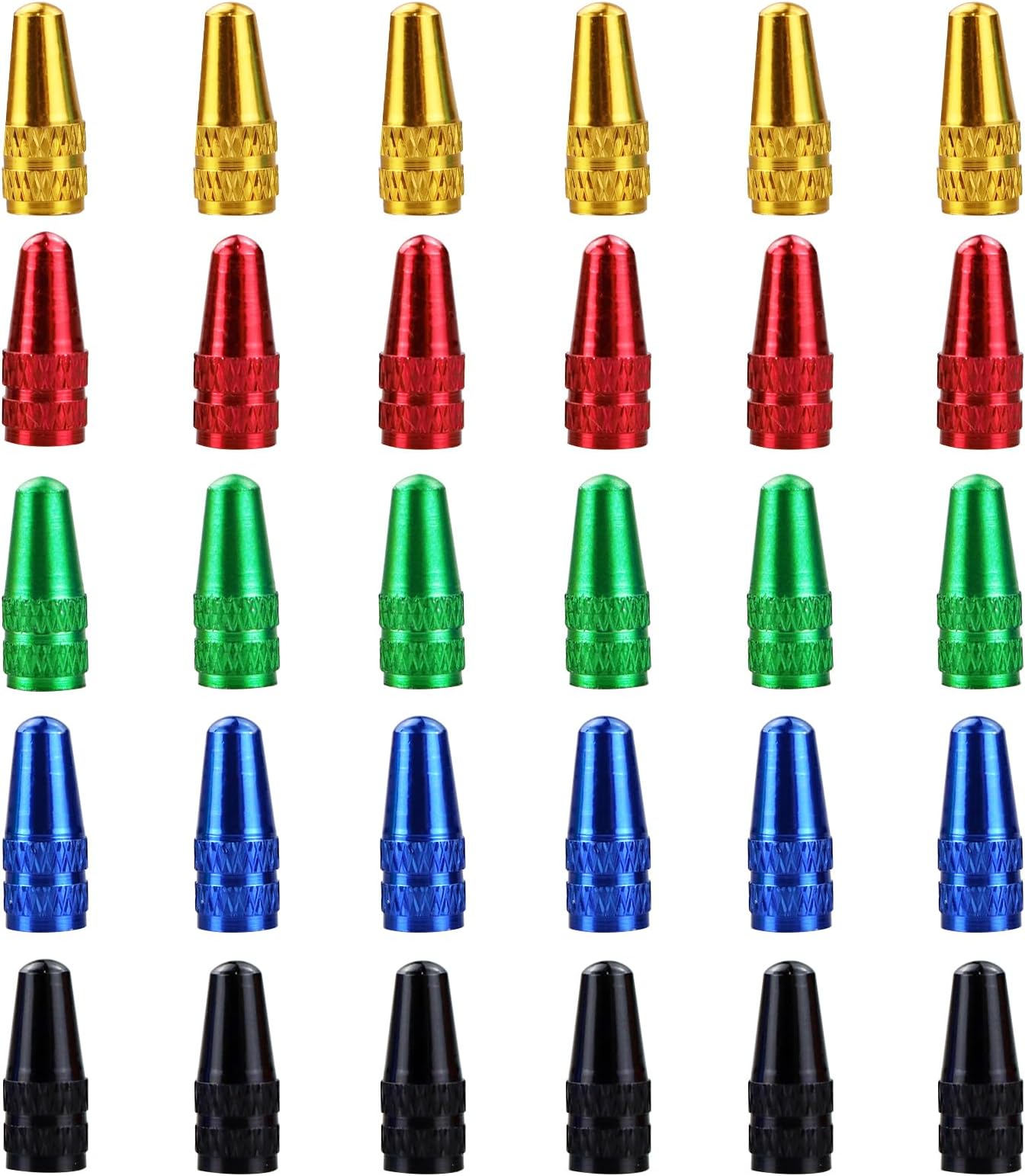 16Pcs Presta Valve Caps, 8 Colors Bike Valve Caps Aluminum Bicycle ...