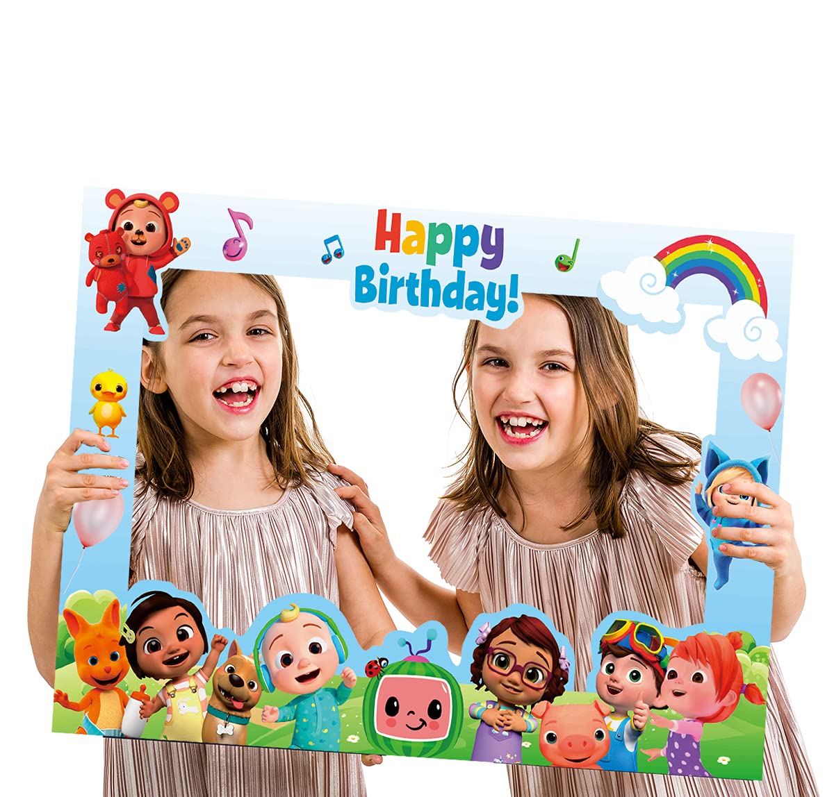 Coco Melon Birthday Supplies Coco Melon Birthday Photo Booth Frame ...