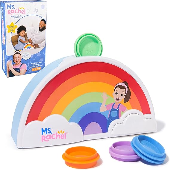 Amazon.com: Ms. Rachel Official Electronic Rainbow Color Sorter with ...