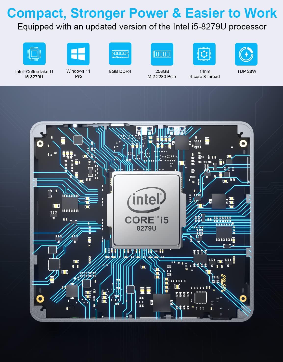 Mini PC Computadoras Windows 11 Pro – Micro computadora de escritorio ...