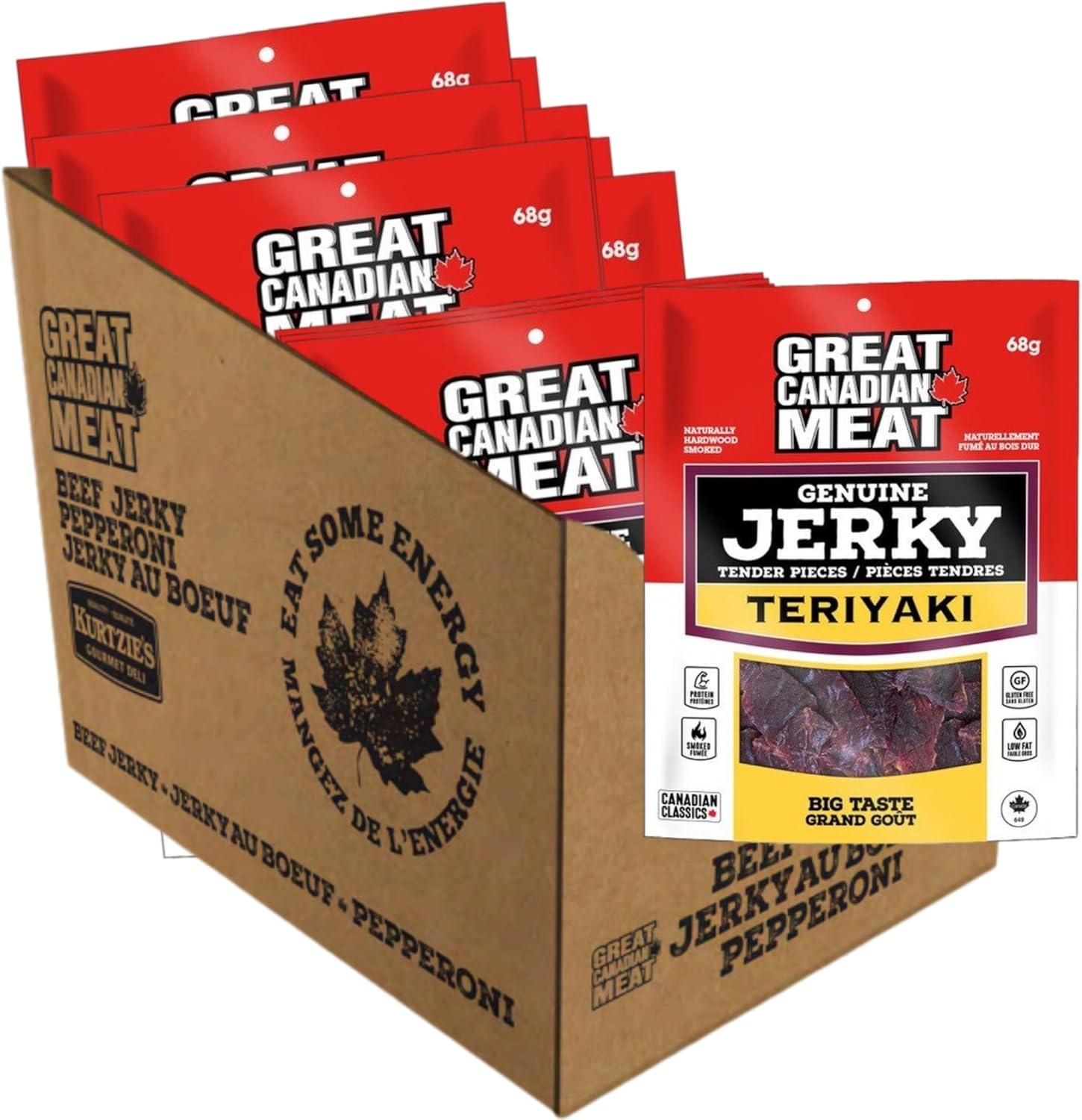 10 x Teriyaki Beef Jerky Bundle Pack - Great Canadian Meat (680 grams ...