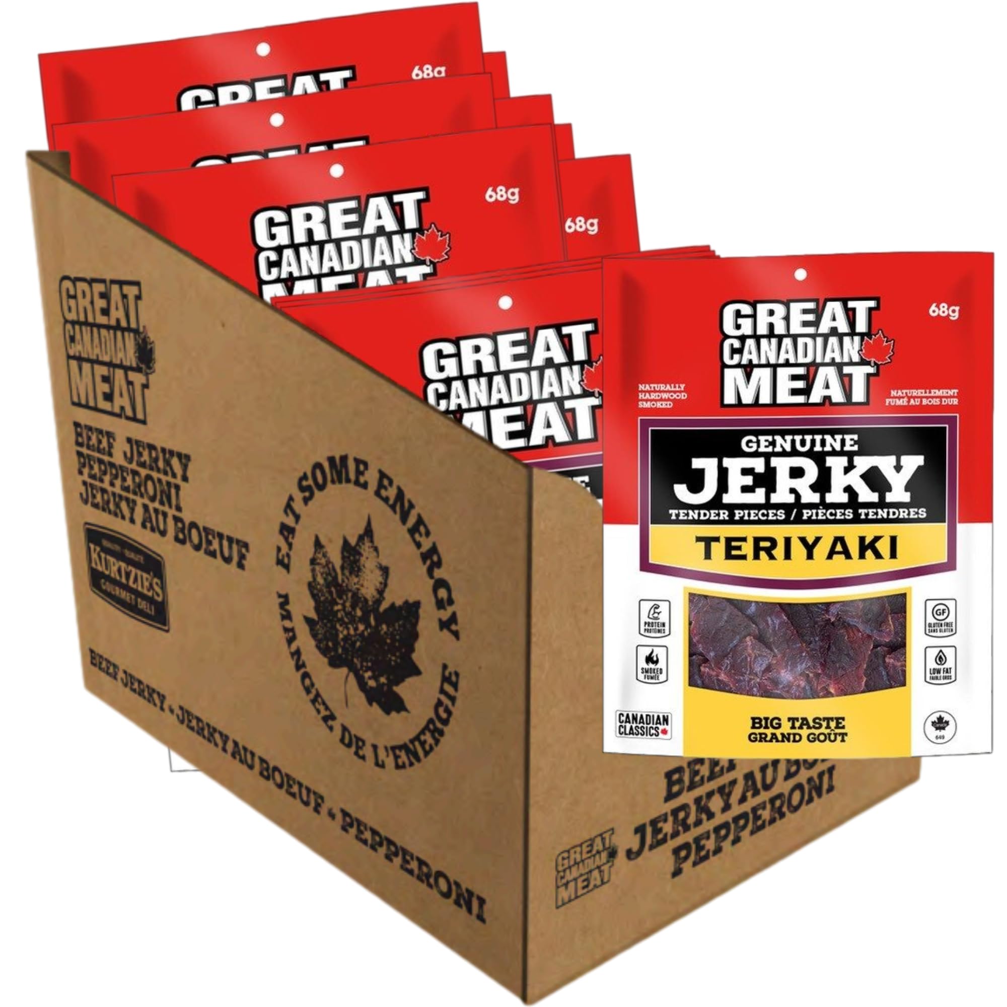 10 x Teriyaki Beef Jerky Bundle Pack - Great Canadian Meat (680 Grams ...