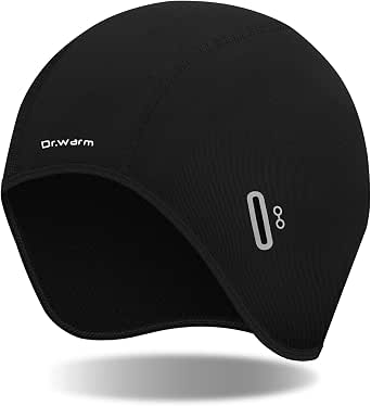 Amazon.com: Dr.Warm Heated Cycling Cap, Winter Helmet Liner Skull Caps ...