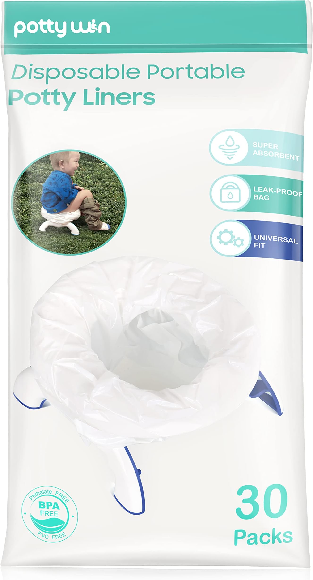 Amazon.com : 60 Refill Potty Bags: Absorbent, Disposable Potty Liners ...