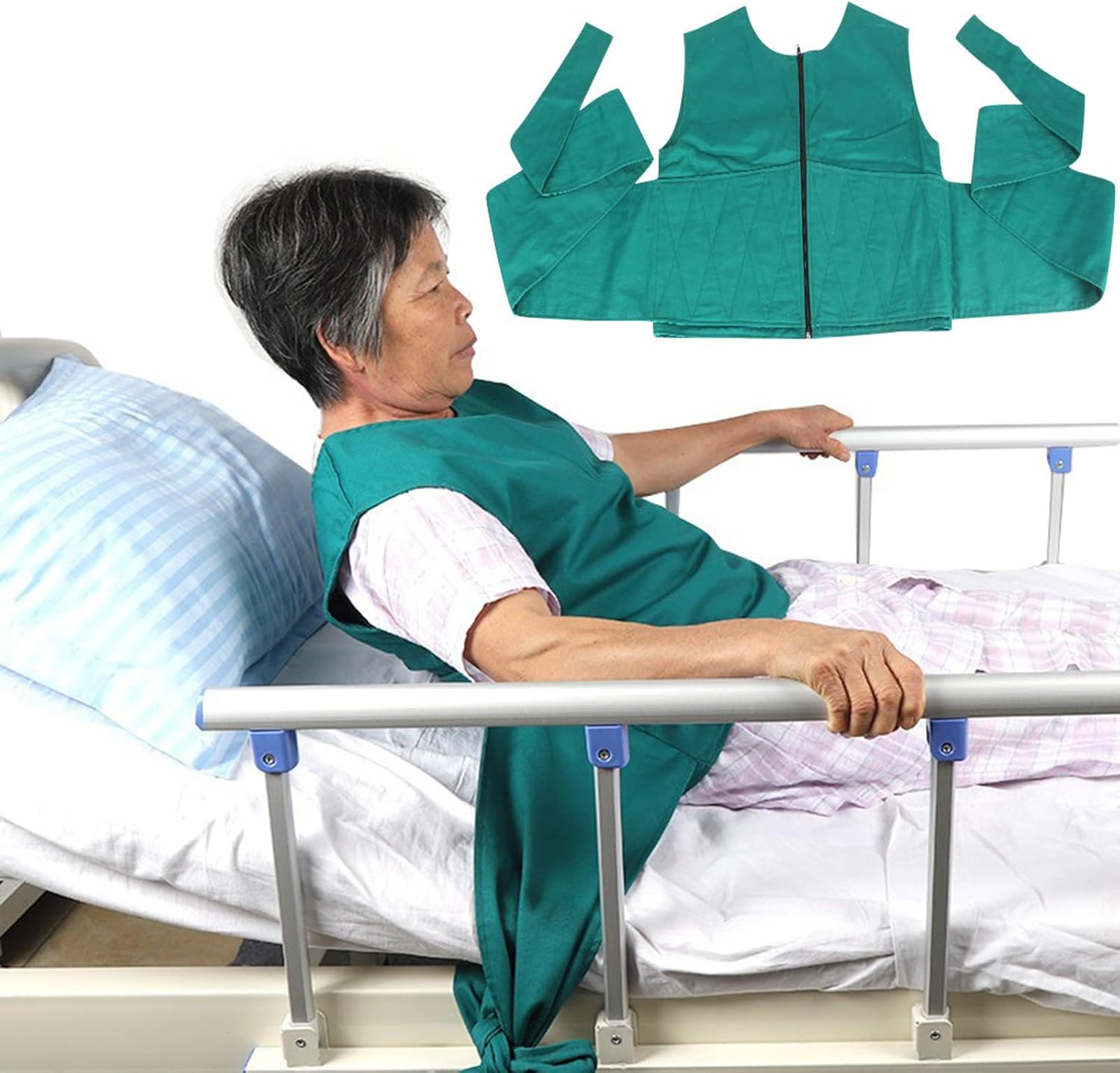 Amazon.com: Vest Restraint Suit for Bed/Wheelchair, Anti Fall Elderly ...