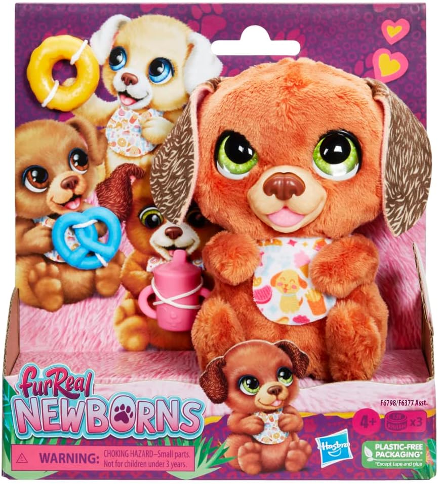 furReal Newborns, Chiot, Peluche animatronique avec Sons, Animal de ...