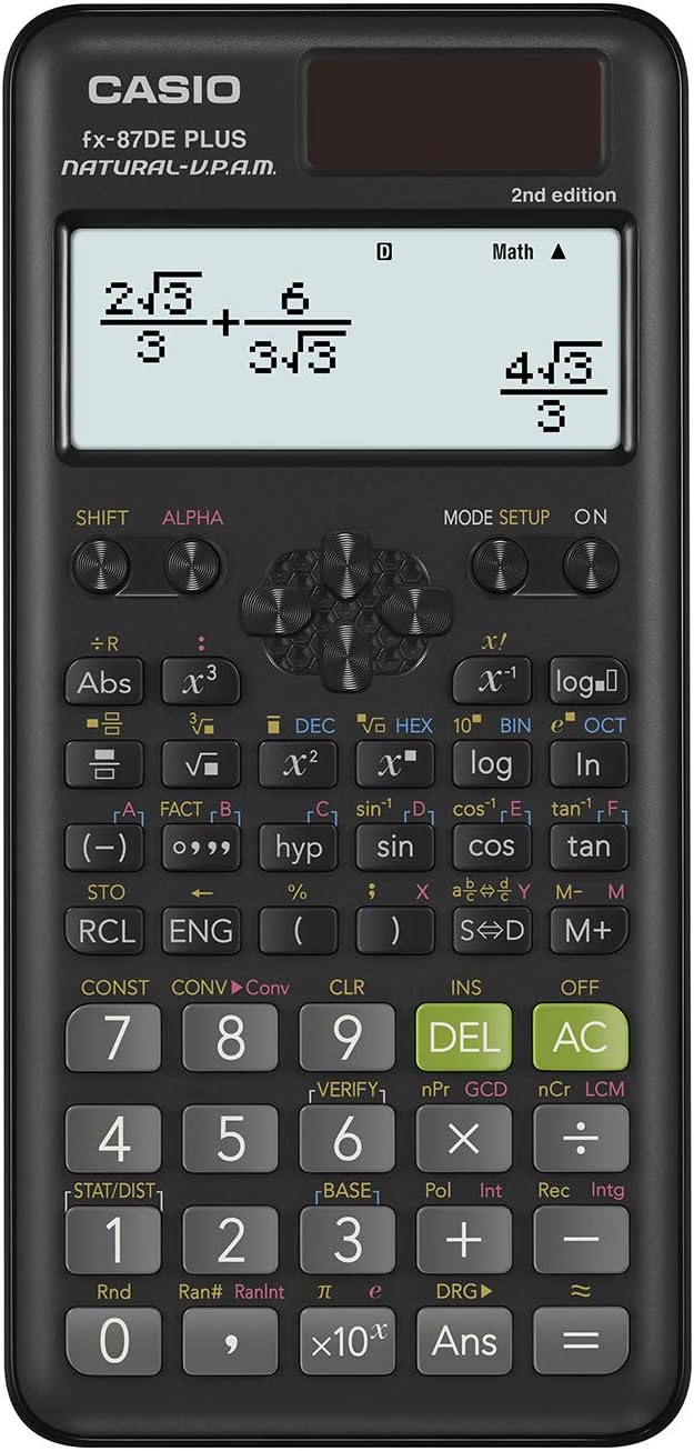 Casio FX-87DE Plus 2nd Edition : Amazon.fr: Fournitures de bureau