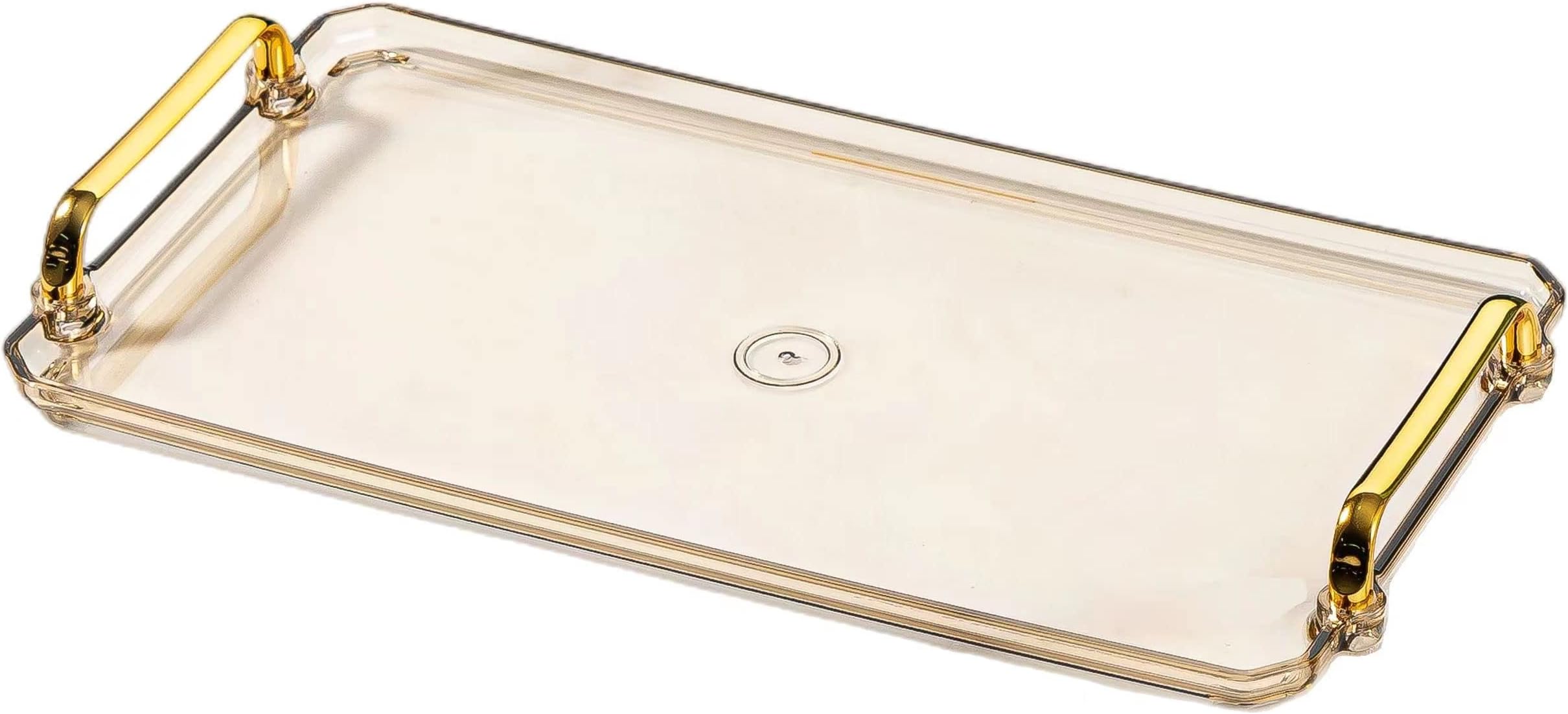 Amazon.com: Waltsun Acrylic Serving Tray with Handles Ottoman ...