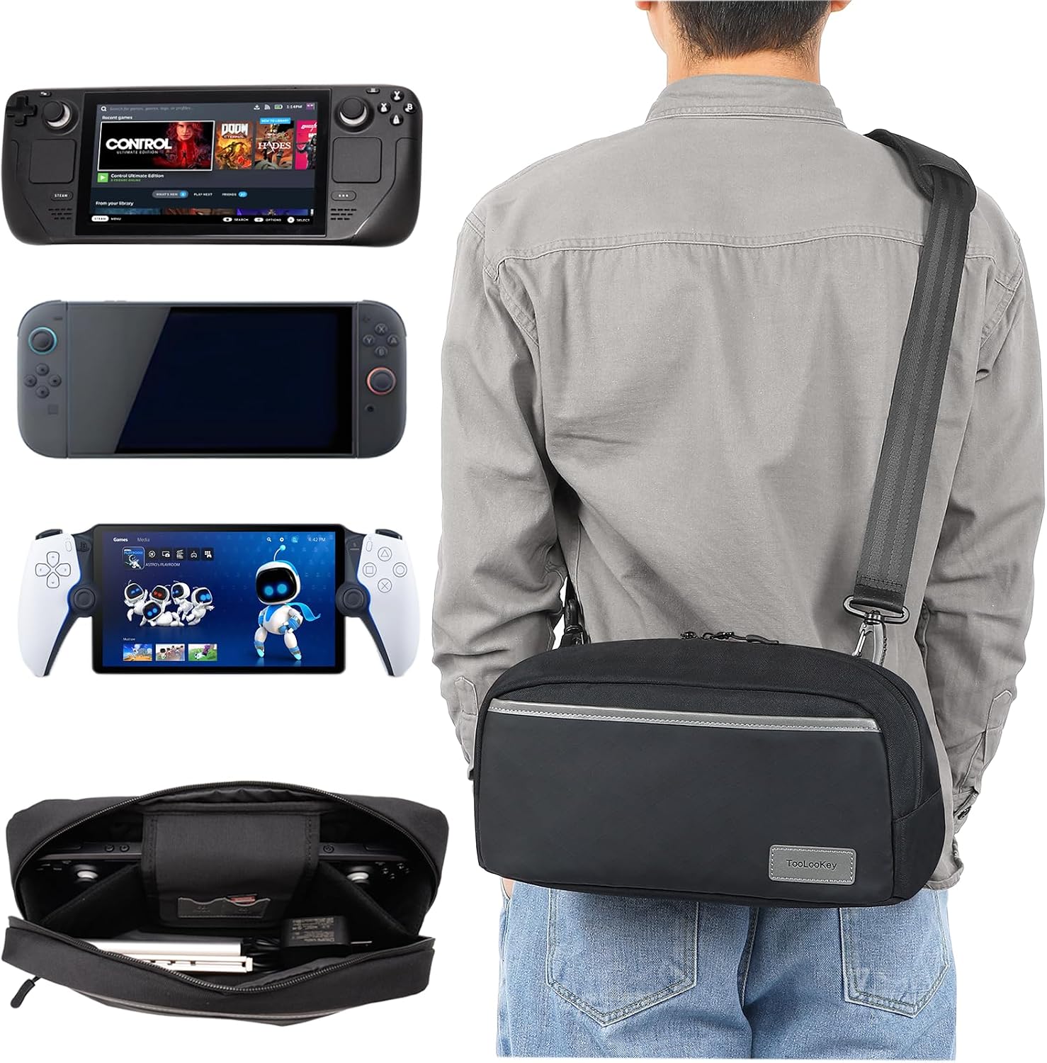 Amazon.com: TOOLOOKEY Carrying Case Travel Bag for Nintendo Switch 2 ...
