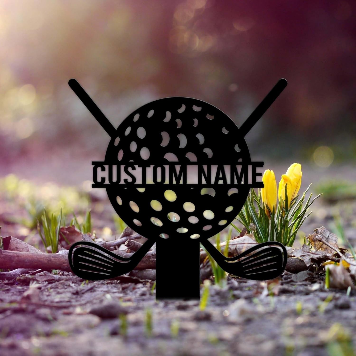 Amazon.com : Personalized Golf Memorial Plaques for Outdoors, Golfer ...