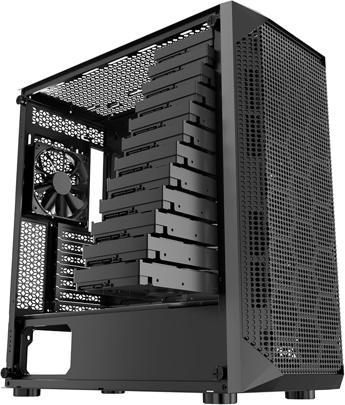 Amazon.com: VEVOR PC Gaming Case, Mid-Tower, Computer Case with High ...