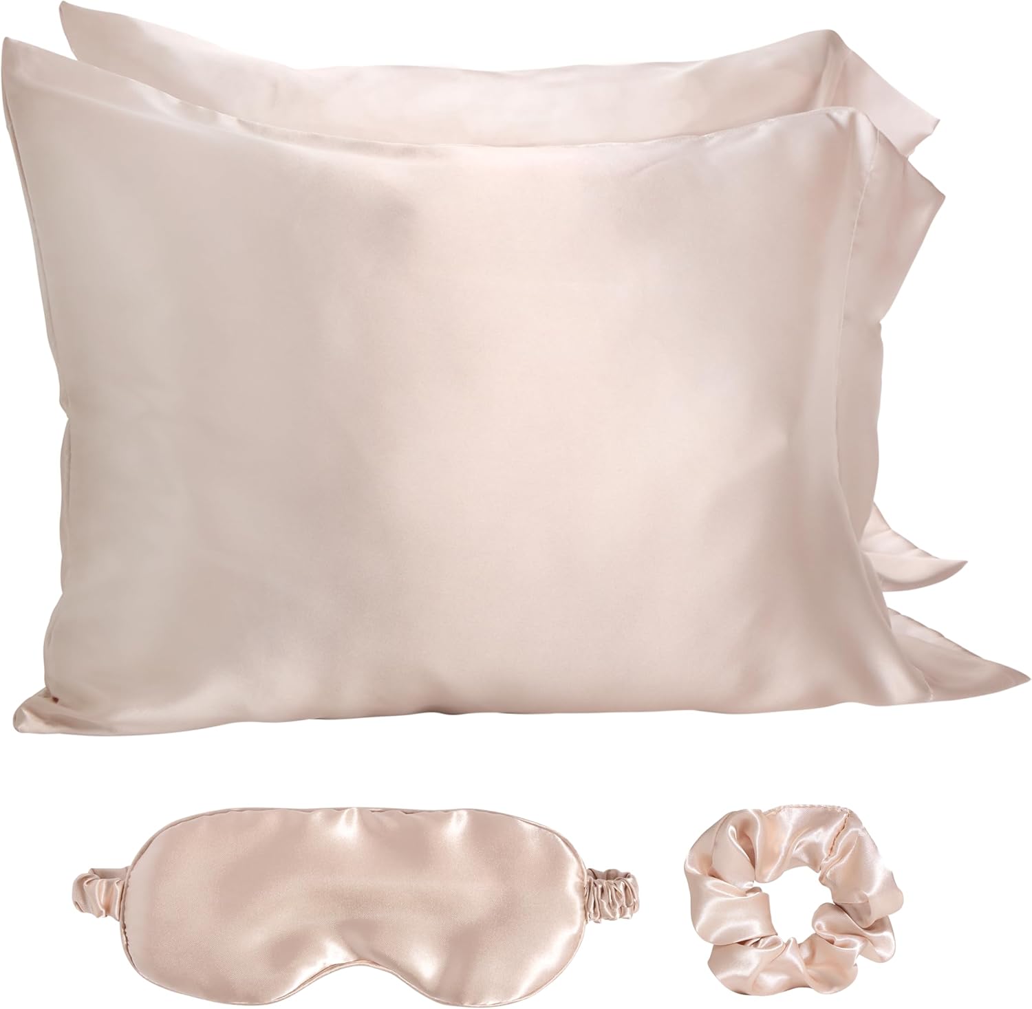 Amazon.com: Nicole Miller Silk Satin Beauty Sleep Set - 4-Piece Glam ...