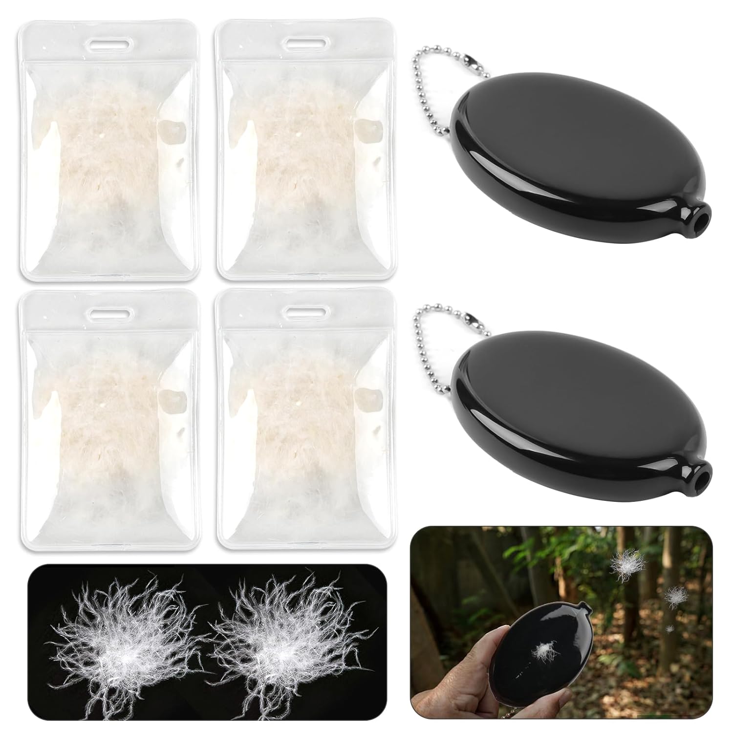 Amazon.com : Wind Checkers for Hunting Portable Wind Direction Indicator with 2 Wind Detector ...