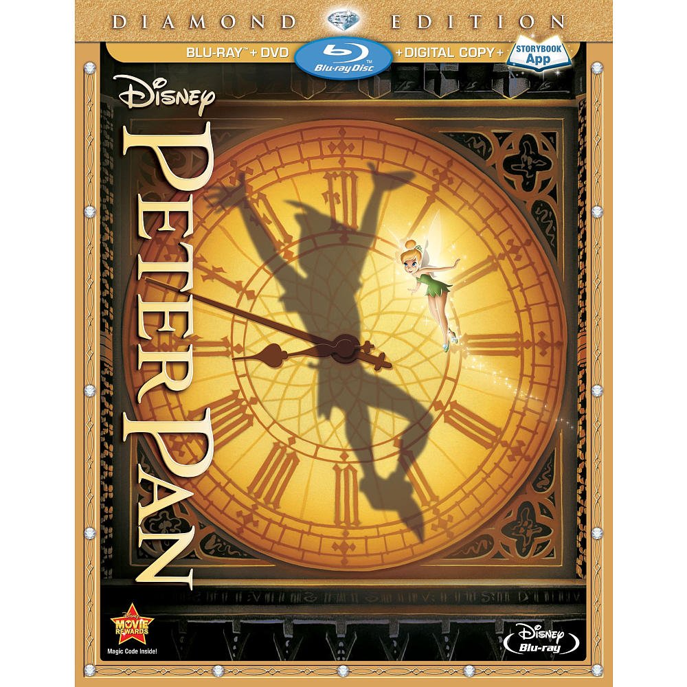 Peter Pan (Diamond Edition) (Blu-ray + DVD + Digital Copy + Book App ...