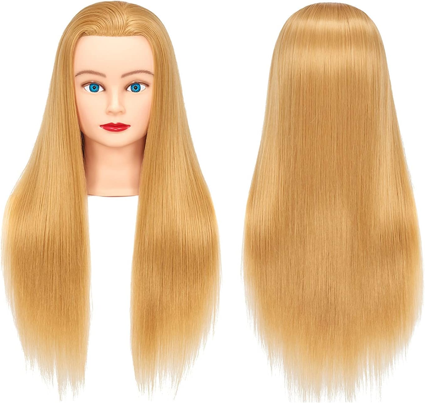 Amazon.com : Training Head 26"-28" Mannequin Head Hair Styling Manikin ...