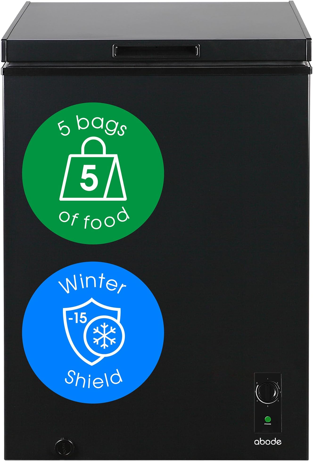 SIA CHF60B Black Chest Freezer with Removable Wire Basket, 53L Slimline ...