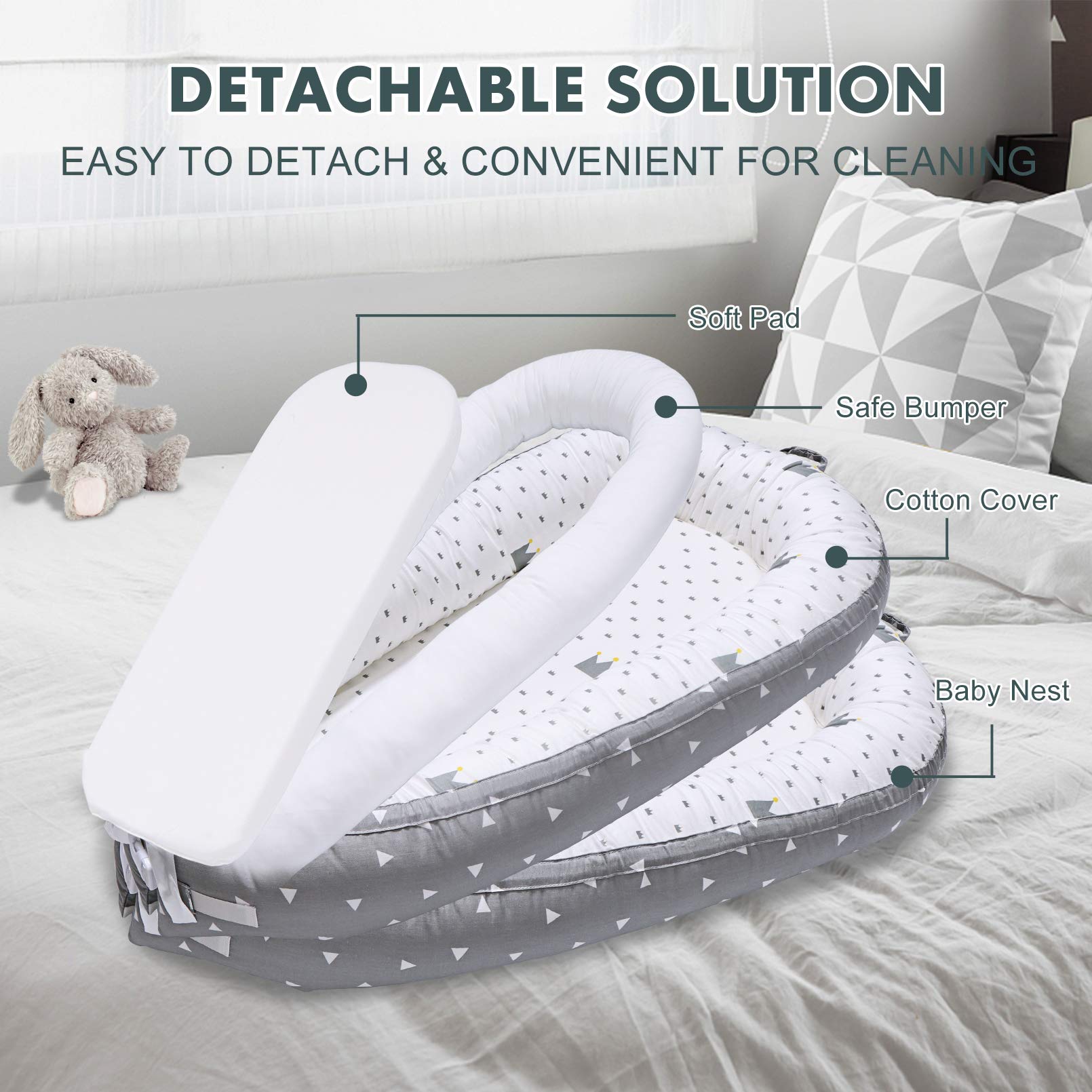 EIH Baby Nest,Baby Lounge...B08GFF9YGV | Encarguelo.com.ve
